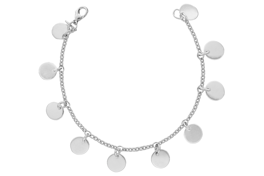Silver Coin Chain Bracelet - Kyper & Co.